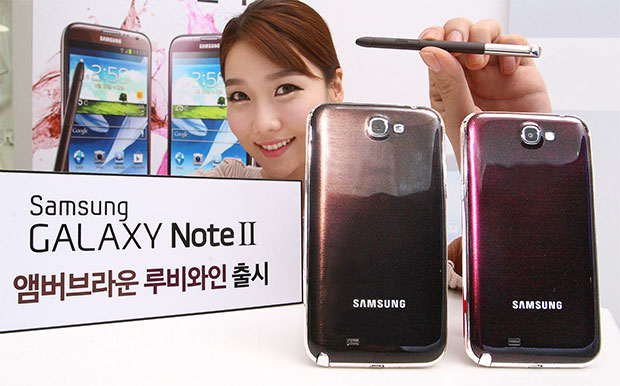 Samsung Galaxy Note2 新色現身，琥珀棕、葡萄酒紅都好看 | T客邦