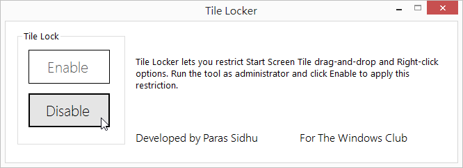 用 Tile Locker for Windows 8 鎖定開始畫面以免被惡意修改 | T客邦