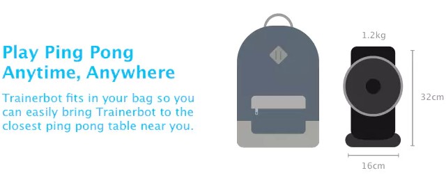 一個人的桌球：智慧型桌球發球機Trainerbot，上旋、下旋、側旋都能發 | T客邦