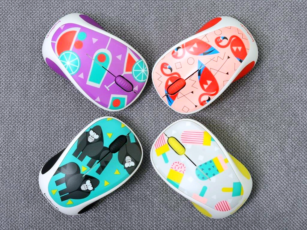 Logitech 發佈新款無線滑鼠 Party Collection M238，花俏到眼花繚亂 | T客邦