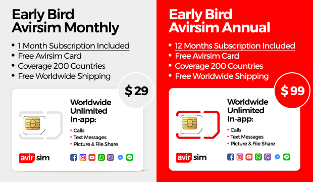 Avirsim無限流量SIM卡，走遍世界200國都能用 | T客邦