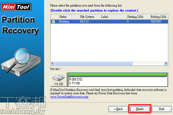 MiniTool Partition Recovery：免費的硬碟磁區救援軟體 | T客邦