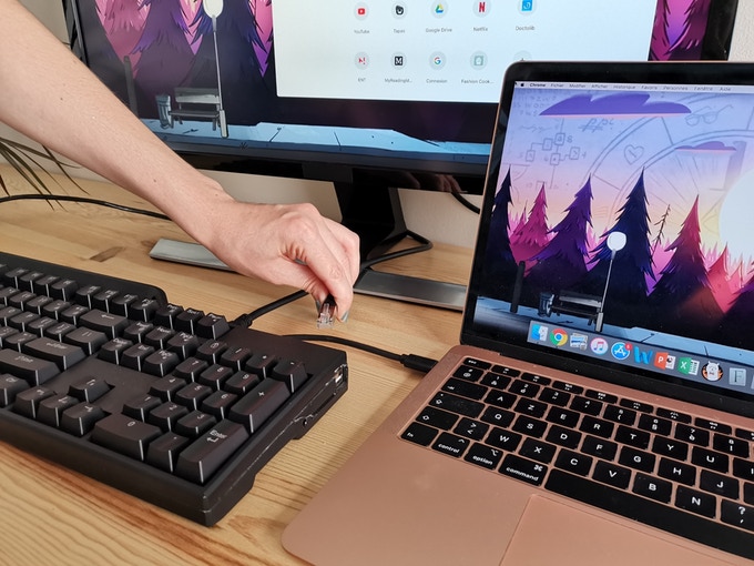 機械鍵盤也支援M.2固態硬碟！Keydock讓手機變身桌上型電腦 | T客邦