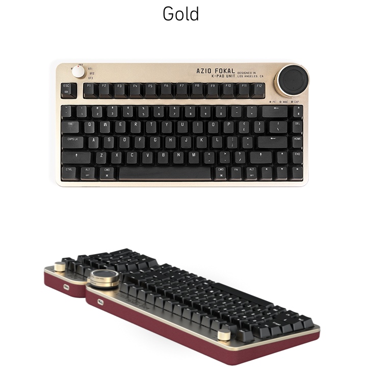 文青鍵盤更實用，Azio Fokal加入可程式化7向飛梭旋鈕 | T客邦