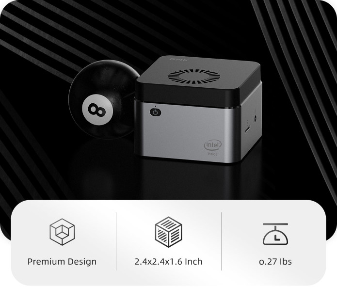 GMK推出超迷你電腦NucBox，全機重量僅122公克 | T客邦