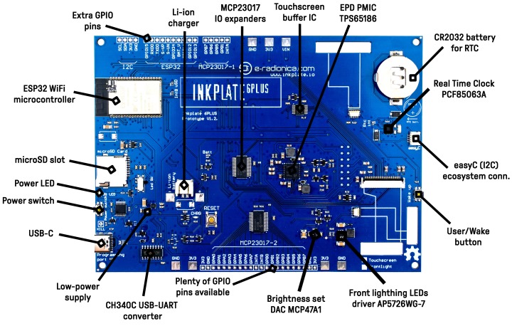 Inkplate 6 Plus土砲電子紙螢幕，6吋、觸控、前光還有無線連網功能 | T客邦
