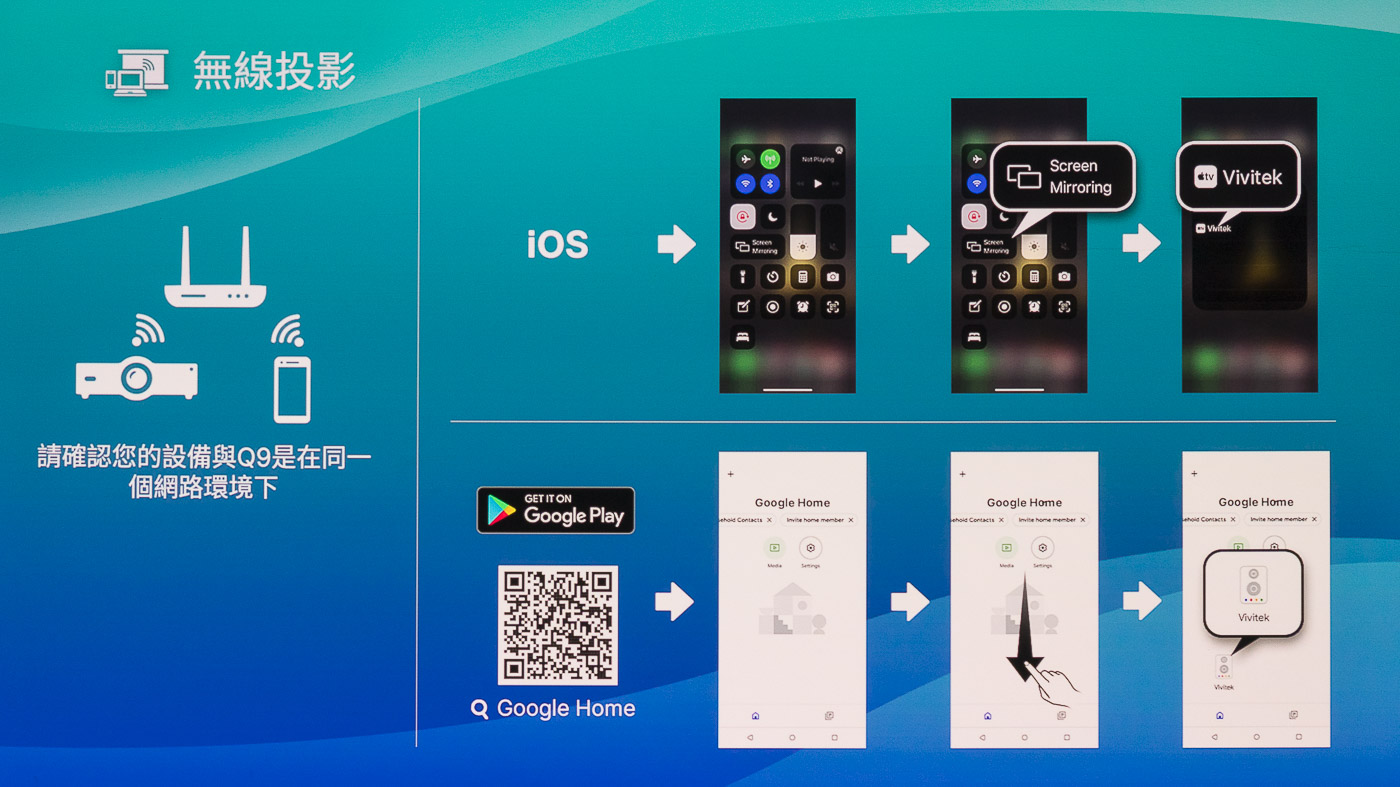 1500 高流明輸出亮度，Vivitek QUMI Q9 投影機讓你開燈看電影 | T客邦