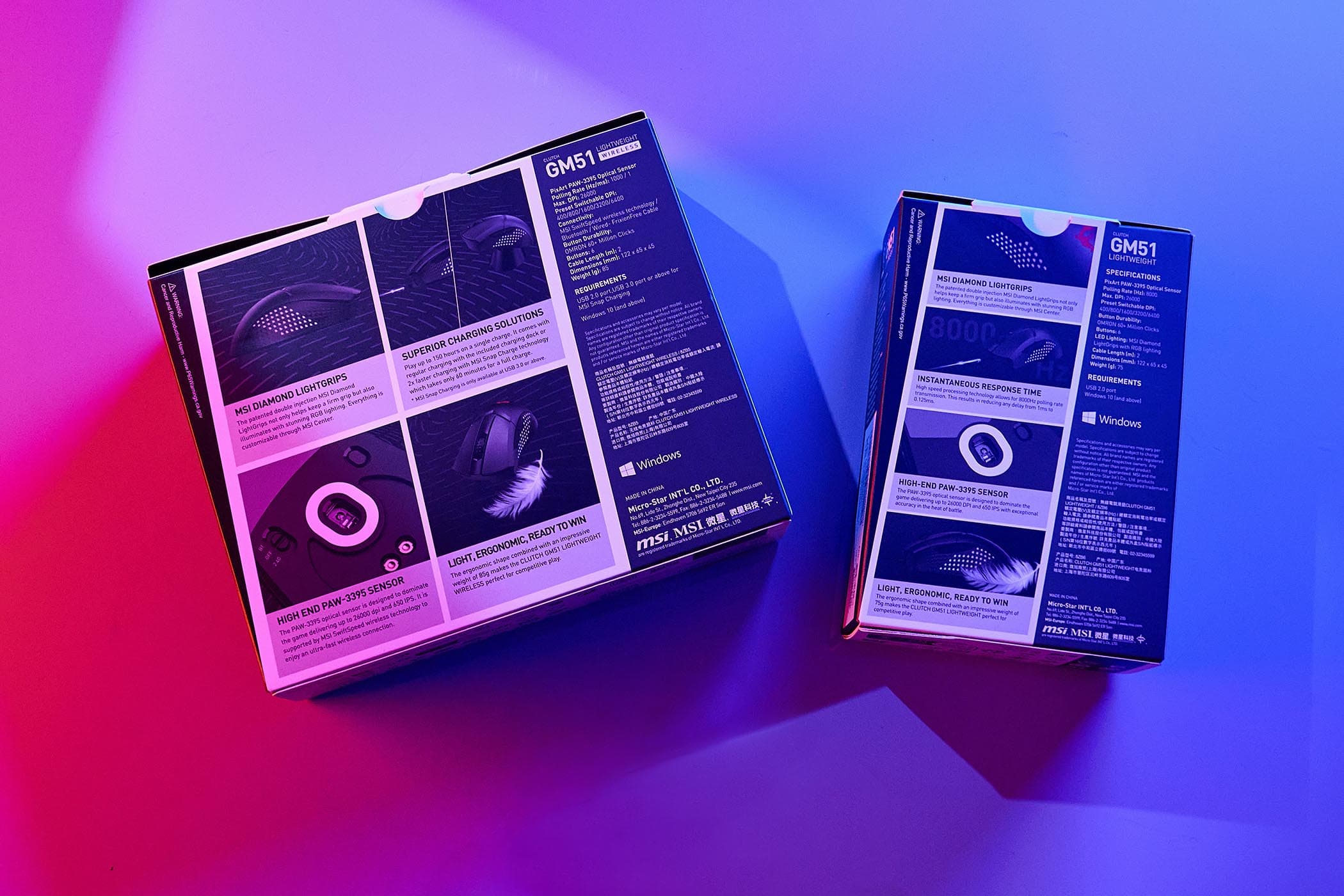 MSI CLUTCH GM51 輕量電競滑鼠系列開箱：有線、無線雙版本一次看，嶄新設計讓人眼睛一「亮｣、手感大加分！ | T客邦