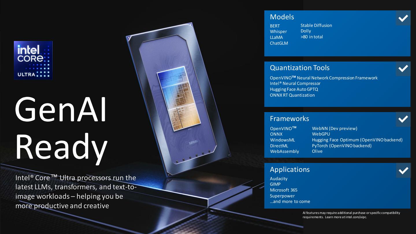 Intel正式推出Meteor Lake行動版處理器，內顯效能翻倍、內建NPU AI加速器 | T客邦