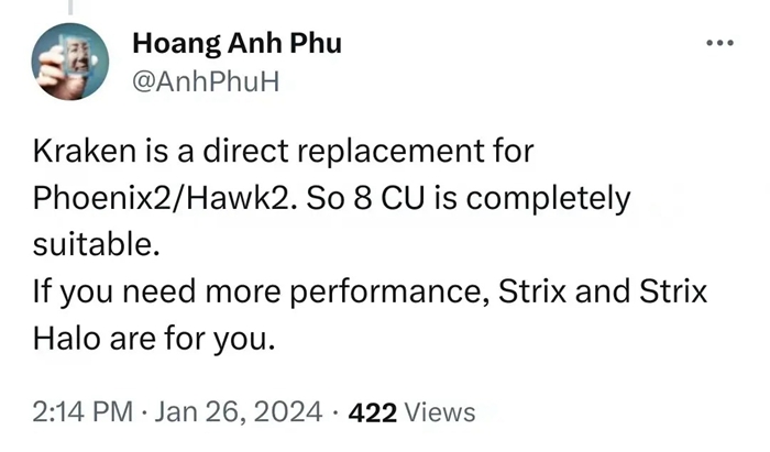 AMD 新一代 Kraken Point APU 曝光，4 核 Zen5 + 4 核 Zen5c | T客邦