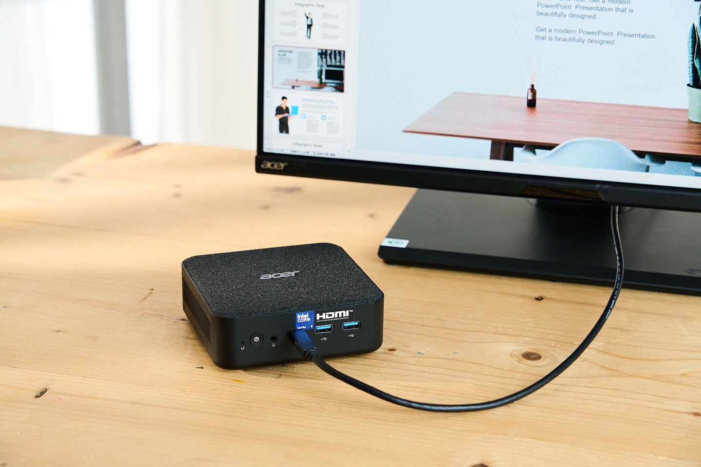 桌機也能超輕巧！Acer Revo Box RB102 迷你電腦內建 AI 處理器，串連三螢幕更便利！ | T客邦