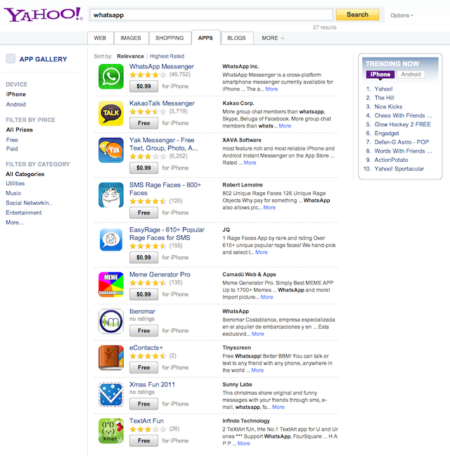 Yahoo! App Search 幫你搜 iPhone、Android app | T客邦