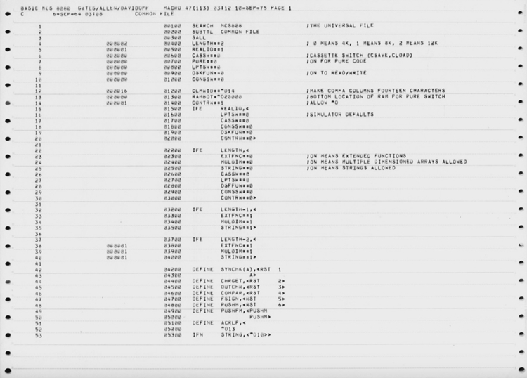 蓋茲公開歷史性 Altair BASIC 原始碼，創建微軟 50 週年的基石 | T客邦
