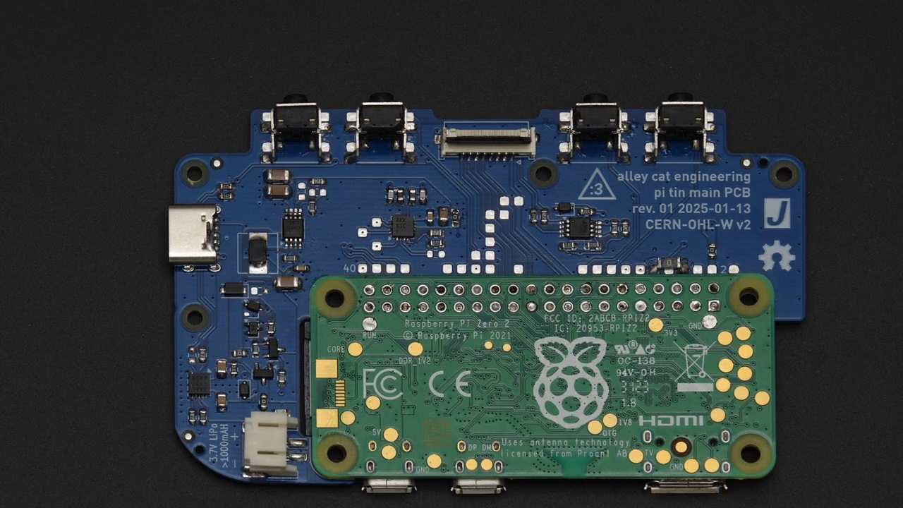 Pi Tin套件把Raspberry Pi Zero 2 W打造掌上型遊戲機，還可用糖果罐做機殼 | T客邦