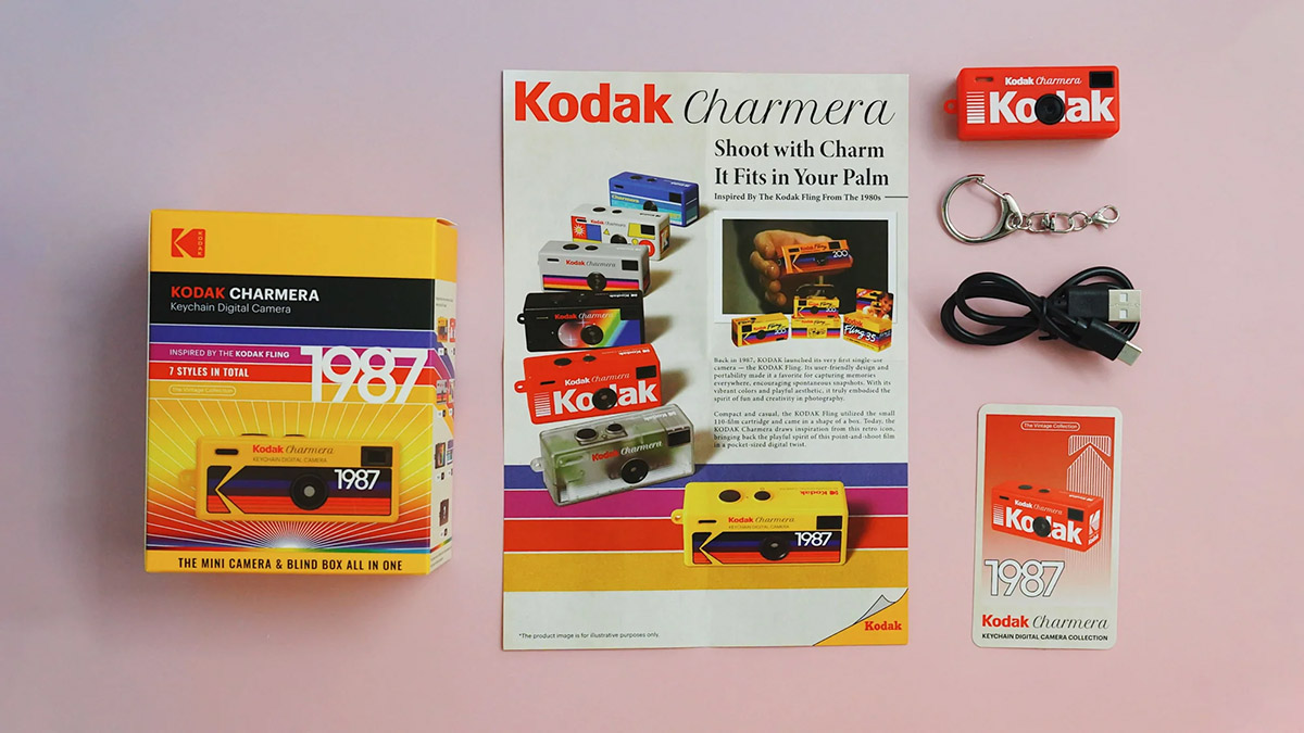 柯達推出 Kodak Charmera 鑰匙圈數位相機盲盒：結合復古風與收集樂趣的新玩意 | T客邦