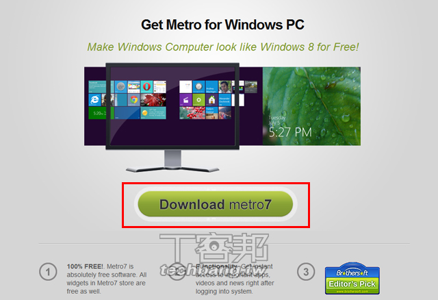 使用 Windows 8 免重灌，安裝 Metro 7 讓你使用新介面 | T客邦